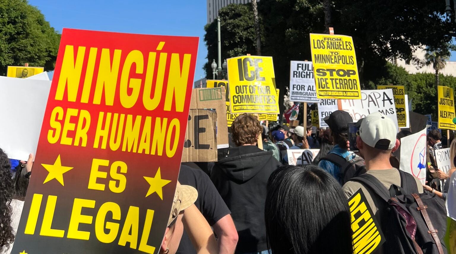 The Center Joins 'ICE Out' Protest at City Hall, Calls for Defunding of ...